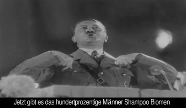 Adolf Hitler fait de la pub pour du shampoing (Vidéo)